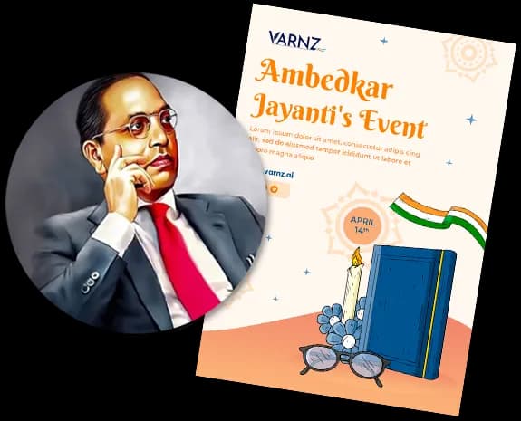Free, Personalized Ambedkar Jayanti Greeting Cards